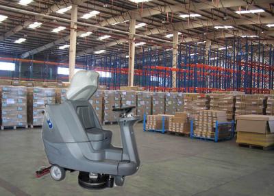 China Grey / Blue Big Water Tank Ride On Floor Scrubber With Battery And Charger for sale