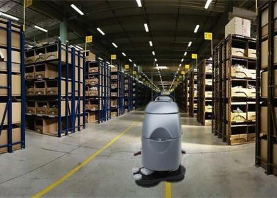 China Commercial Floor Scrubber Cleaning Machine With Automatic Anticollision Wheels for sale