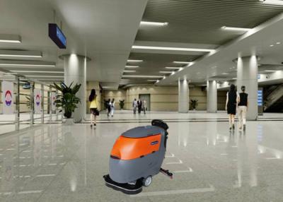 China Side Open Tank Industrial Walk Behind Floor Scrubber Machine Low Noise Design for sale