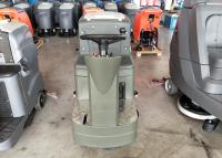 China Ride On Type Internal Battery Powered Floor Scrubber In Grey Color With Double Brushes for sale