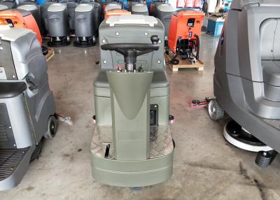 China Ride On Type Internal Battery Powered Floor Scrubber In Grey Color With Double Brushes for sale