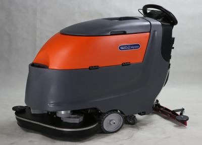 China Two 13 Inch Brush Commercial Floor Cleaner Machine Walk Behind With Dryer for sale