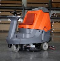 China Airport Floor Scrubber Dryer Machine , Advance Battery Operated Ride On Floor Sweeper for sale