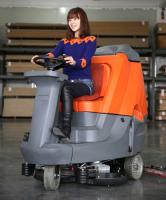 China Airport Floor Scrubber Dryer Machine , Advance Battery Operated Ride On Floor Sweeper for sale