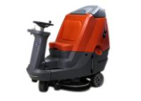 China Airport Floor Scrubber Dryer Machine , Advance Battery Operated Ride On Floor Sweeper for sale