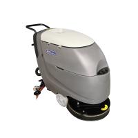 China 18 Inch Commercial Walk Behind Floor Scrubbers Dycon Grey Color Huge Tank Lower Cleaning Expenses for sale