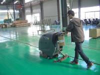 China 17 Inch Single Disc Hand Push Corcrete Floor Scrubber Dryer Machine Medium Hardness for sale