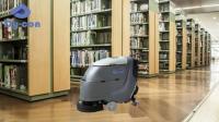 China Quiet Library Floor Scrubber With Brush Assisted Driving System 18in/20in Brush Auto Shutoff Gentle Cleaning for sale