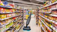 China Small Supermarket Floor Scrubber Quiet 65dB Cleaning For Tight Spaces for sale
