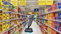 China Small Supermarket Floor Scrubber Quiet 65dB Cleaning For Tight Spaces for sale