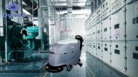 China Iron Handle Industrial Floor Scrubber With Tool Free Battery Access For Factories for sale