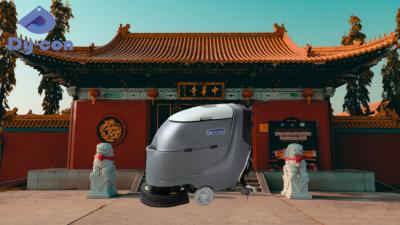 China Wide Coverage Temple Floor Scrubber 60L Tank Slip Free for sale
