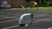 China Quiet Parking Garage Scrubber Erases Tire Marks Oil Stains With 550W Brush Motor And 800mm Squeegee Width for sale