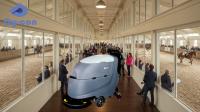China Walk Behind Floor Scrubber 60L Tank 2000m2/h Efficiency for sale