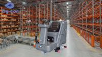 China Automate Warehouse Cleaning: High-Capacity Ride-On Scrubber For Automated High-Bay Warehouses for sale