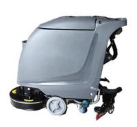 China Walk Behind Floor Scrubber with 3 Hours Runtime PLC Control and Disc Type+Drum Type Brush for Hard Floors for sale