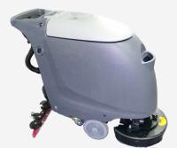 China Battery Powered Hand-Push Floor Scrubber with 3+ Hours Runtime PLC Control and Disc Type+Drum Type Brush for sale