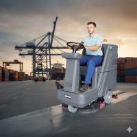 China Ride-On Scrubber For Docks - Cleans 25,000 Sq Ft/H. for sale