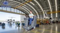 China Quiet Hangar Floor Scrubber <67 DB Noise Level Fast Drying Floors for sale