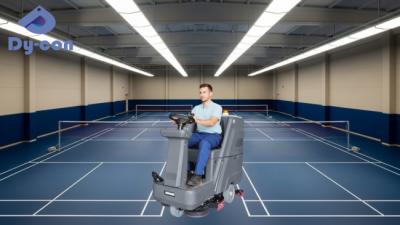 China Dycon D8 Ride-On Floor Scrubber with 41441 Square Feet Per Hour Cleaning Rate 4.5 Hours Battery Life and Streak-Free Finish for sale