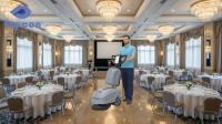 China WS15 Compact Floor Scrubber with 12L Solution Tank 14-inch Cleaning Path and 180rpm Brush Speed for Efficient Cleaning for sale