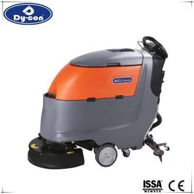 China Cable Type Single-Brush Epoxy Floor Scrubber Dryer for Office Building with 24V Battery and PLC Control for sale