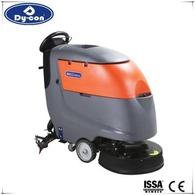 China Single-Brush Cable Type Floor Scrubber Machine with 500W Traction Motor and 12Vx2 120Ah Battery for Hard Floor Cleaning for sale