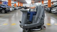 China Powerful Ride-On Scrubber For Fast & Efficient Parking Garage Cleaning for sale