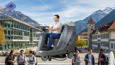 China Quiet Ride-On Scrubber For University Campus Cleaning | Low-Noise Design for sale