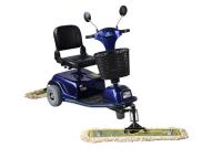 China High Speed Dust Cart Scooter For Station Hard Floor Routine Maintenance for sale