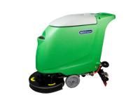China Concrete Battery Powered Floor Scrubber Drier Machine With Single Brush for sale