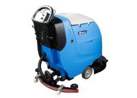 China Battery Powered Walk Behind Floor Scrubber With Humanized Cup Holder for sale