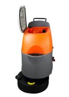China Rubber Battery Powered Floor Scrubber Steel Curved Squeegee 800mm for sale