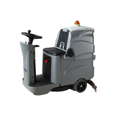 China DC24V 6km/H Plastic 70L Tank Ride On Floor Scrubber for sale