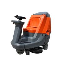 China 550w Suction 1100mm Squeegee Width Ride On Floor Scrubber for sale