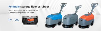 China Battery 22L Multifunction Walk Behind Floor Scrubber Compact Design for sale