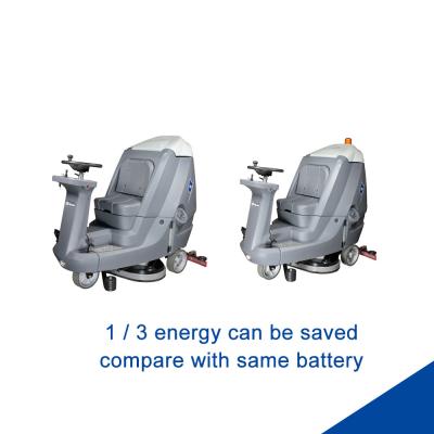 China 180L Big Recovery Tank Ride On Floor Scrubber PE Material for sale