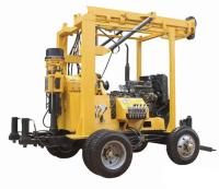 China Multifunctional Trailer Mounted Water Well Drilling Rig With 80 Rpm Rotation Speed for sale