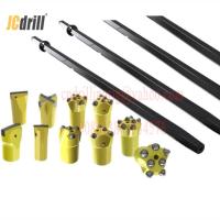 China Carbon Steel Quarry Integral Rock Drill Rods / Integral Drill Steel 108mm Shank for sale