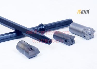 China 12° Hexagonal Steel Tapered Rock Drill Rods For Blasting Holes Long Fatigue Life for sale