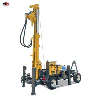 China Self Propelled Portable Trailer Mounted Water Well Drilling Rig for sale