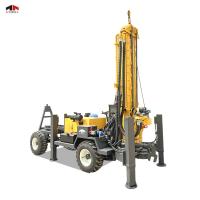 China Self Propelled Portable Trailer Mounted Water Well Drilling Rig for sale