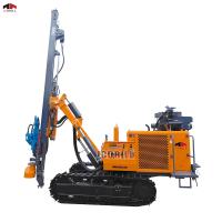 China Top Hammer Hydraulic System Seft Propelled Crawler Rock Blasting Drilling Rig With Dust Collector for sale