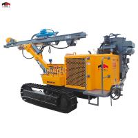 China Top Hammer Hydraulic System Seft Propelled Crawler Rock Blasting Drilling Rig With Dust Collector for sale