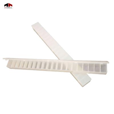 China PP Rock Chip Tray with 10 Compartments for Mining Samples Injection-Molded for sale