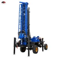 China TWD400 400M Hydraulic Water Well Drilling Rig DTH Hammer & Mud Drilling Trailer Mounted for sale