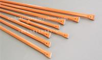 China Quarrying Rock Blast Hole Drill Extension Rod , Chisel Head Threaded Drill Rod for sale