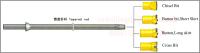China Hammer Drilling Tools Tapered Steel Drill Rod 7 11 12 Degree 600 - 8000mm for sale