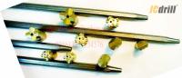 China Carbon Steel Tapered Rock Drill Rods Forging Connected With Button Bits for sale