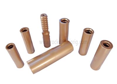 China Coupling Sleeve T38 T45 T51 Threaded Drill Rod In Rock Drilling / Mining for sale